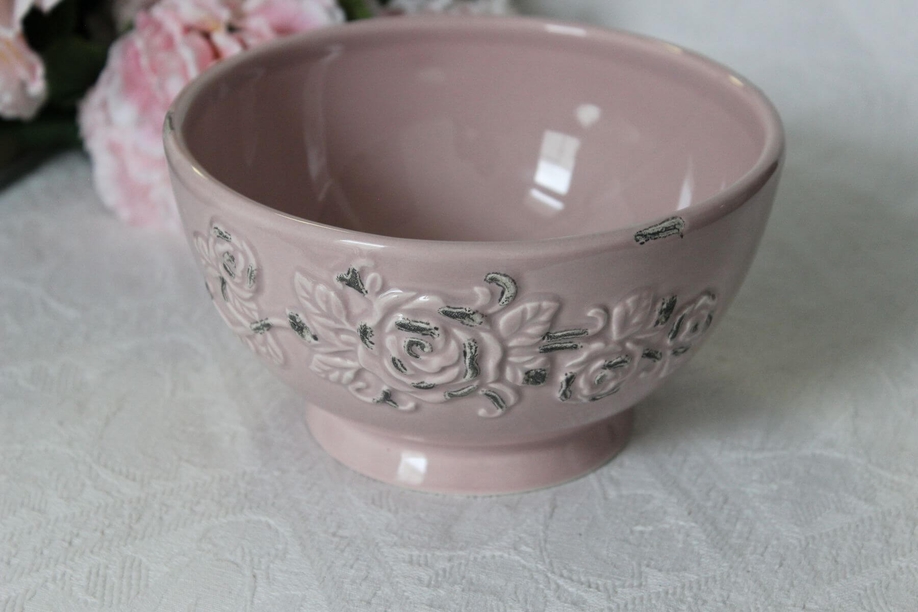 Ružová vintage miska 15cm | Ewalds.sk